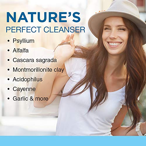 Natural Balance Intestinal Clenz Psyllium Herbal Cleansing Powder Healthy Digestion, Detox & Regularity Supplement No Gluten 21oz, 120 Serv.