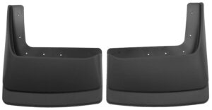 husky liners - rear mud guards | 1999 - 2010 ford f-350/f - 450 w/ dual rear wheels, rear set - black, 2 pc. | 57451