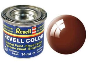 revell enamels 14ml mud brown gloss paint