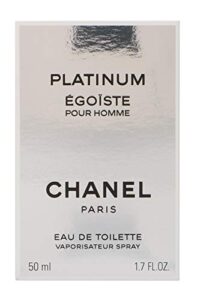 egoiste platinum by chanel for men, eau de toilette spray, 1.7 ounce