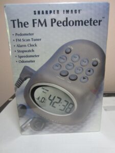 sharper image fm pedometer sr353 hr-887