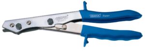 draper 35748 expert hand nibbler for metal sheet, plastic,blue,250 mm