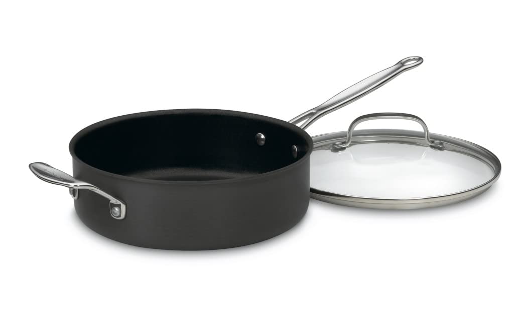 Cuisinart 633-30HP1 Chef's Classic 5.5-Quart Saute Pan Nonstick-Hard-Anodized, Black