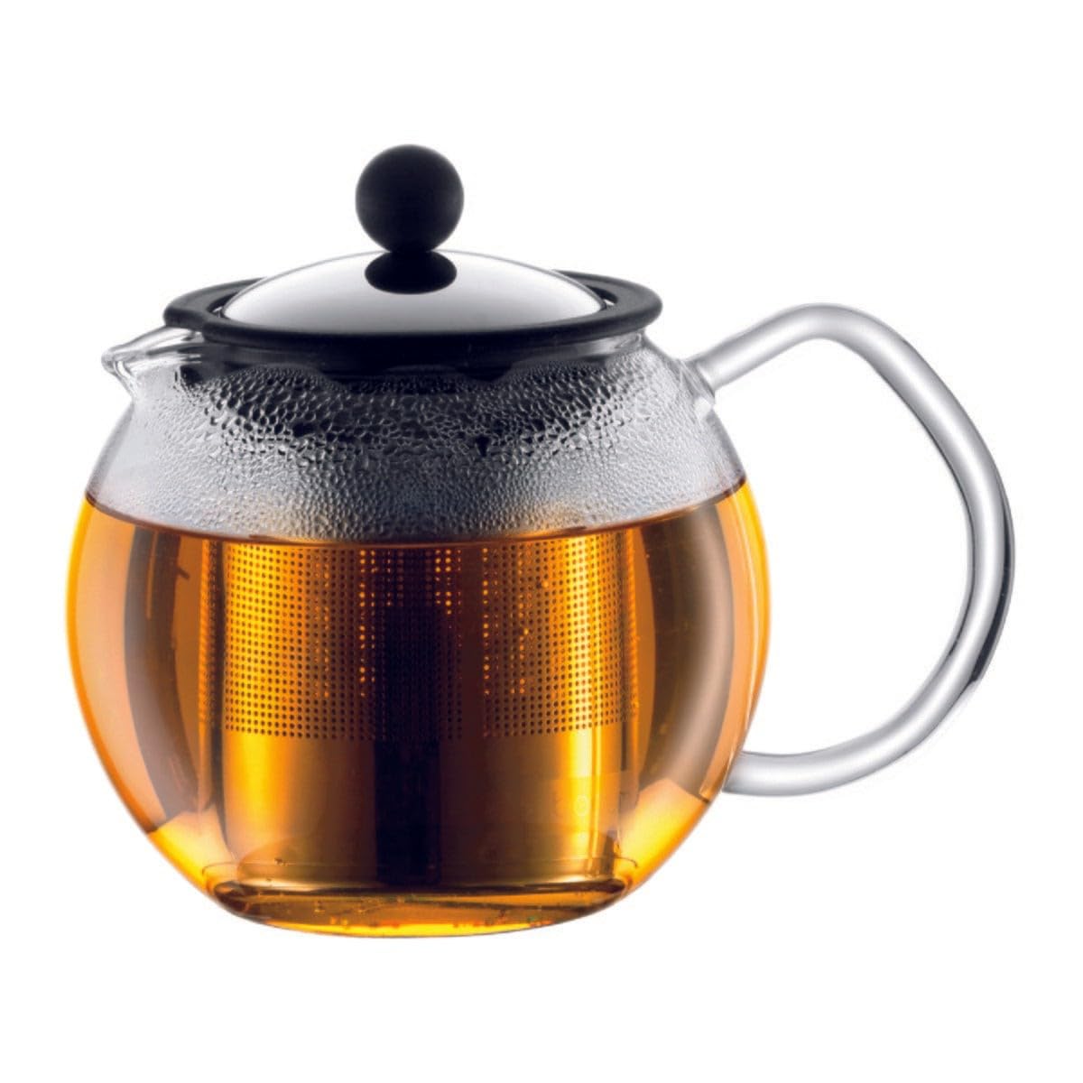 BODUM CD Assam-brewer for tea with The filter which is made of steel 500 ml-Chrome, 0.5 l, Stainless Steel