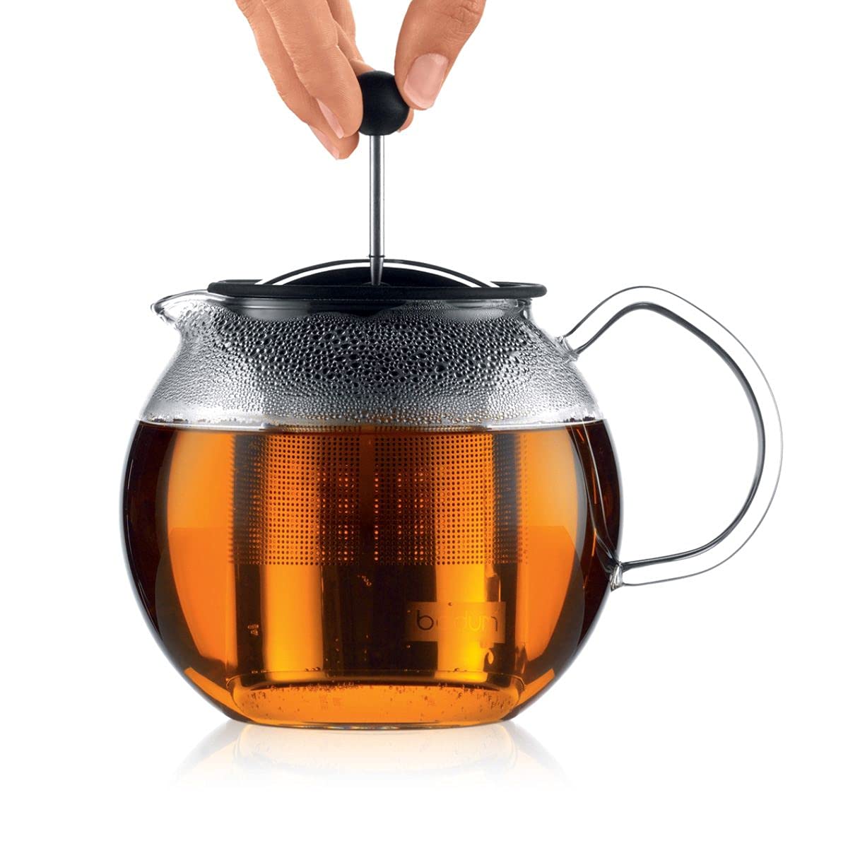 BODUM CD Assam-brewer for tea with The filter which is made of steel 500 ml-Chrome, 0.5 l, Stainless Steel