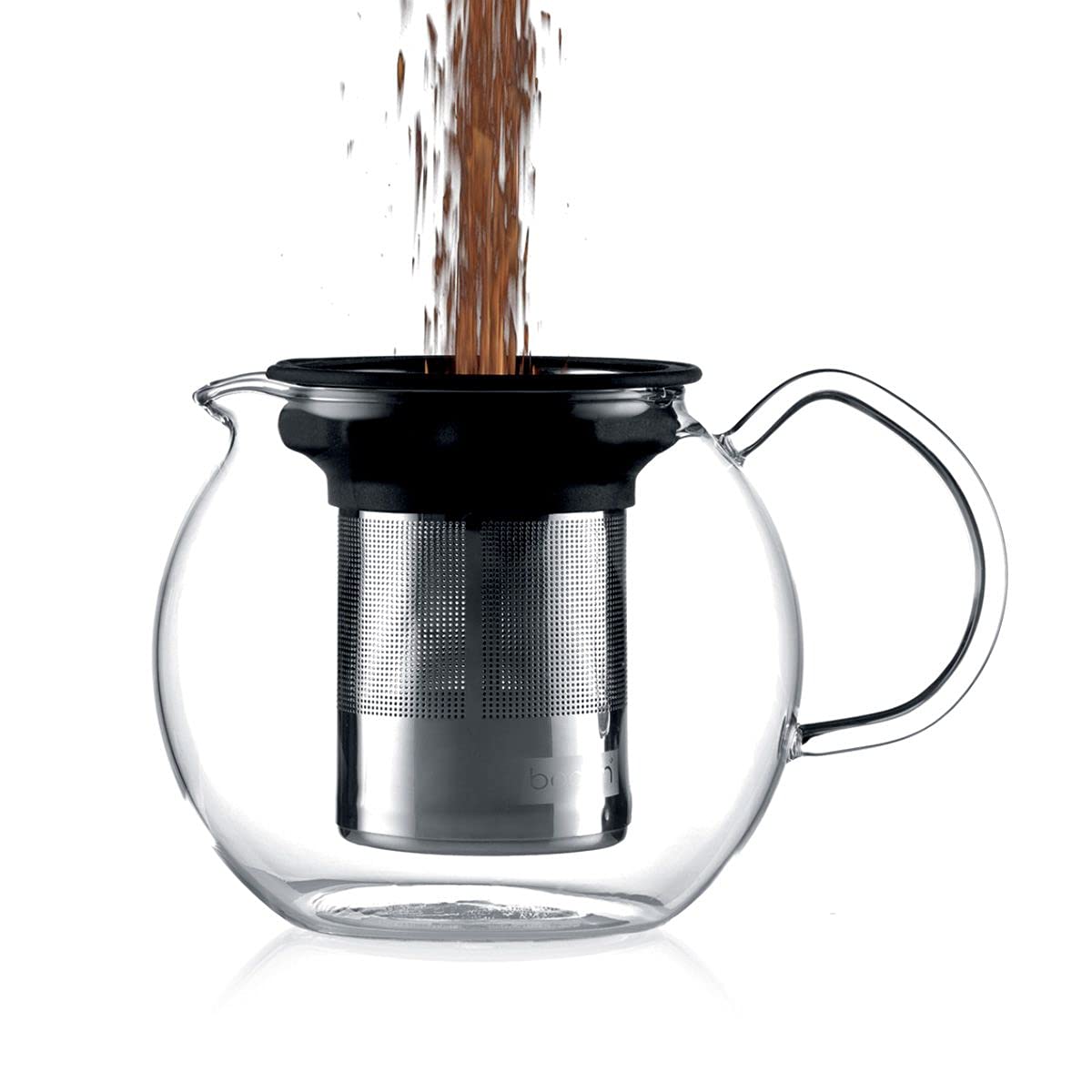 BODUM CD Assam-brewer for tea with The filter which is made of steel 500 ml-Chrome, 0.5 l, Stainless Steel