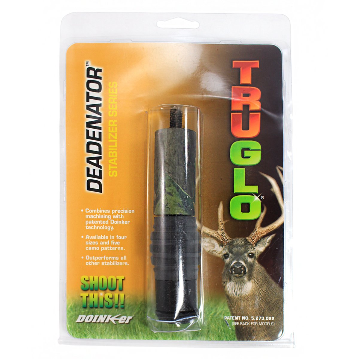 TruGlo Deadenator 4.5-in Stabilizer Series, Realtree Hardwoods Green