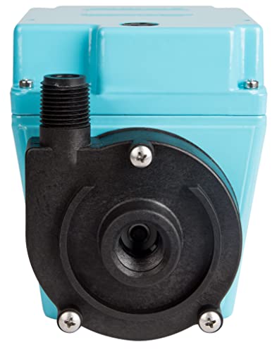 Little Giant 3E-12N, 115-Volt, 1/15 HP 500 GPH Oil-filled Direct Drive In-Line or Submersible Pump with 6-ft. Cord, Blue, 503103