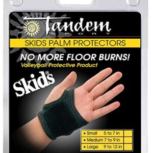 SKIDS Volleyball Palm Protectors, Medium, Black