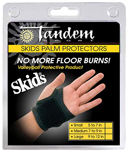 SKIDS Volleyball Palm Protectors, Medium, Black