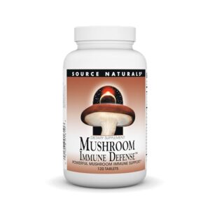 source naturals mushroom immune defense, 120 tablets