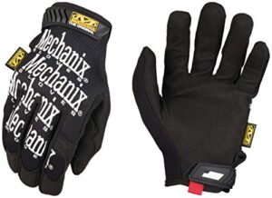 mechanix wear: the original work glove with secure fit, synthetic leather performance gloves for multi-purpose use, durable, touchscreen capable safety gloves for men (black, small)