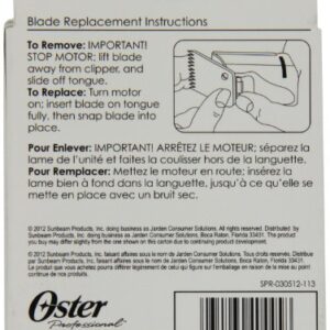 Oster Detachable Blade Size 0000 Fits Classic 76, Octane, Model One, Model 10 Clippers, 0.25 mm