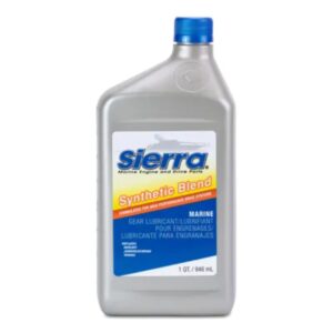 sierra 18-9650-2 hi performance synthetic blend lower unit gear lube oil, 1 quart