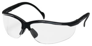 pyramex sb1810s venture ii - black frame with clear lens safety glasses