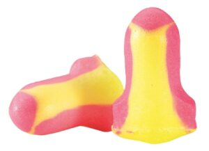 howard leight honeywell home by laser lite high visibility disposable foam earplug refill for leight source 500 dispenser, 500 pairs (ll-1-d), magenta/yellow