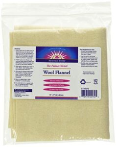 heritage products wool flannel, palma christi, 1 flannel 12" x 27"