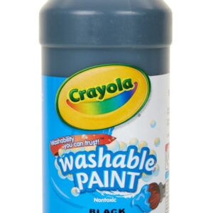 Crayola Washable Paint, Black, 16 oz.