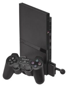 sony playstation 2 slim console black