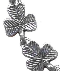 Sterling Silver Shamrock or 3 Leaf Clover Luck Bracelet