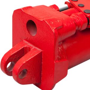 BIG RED T30808 Torin Hydraulic Long Ram Jack with Double Piston Pump and Clevis Base (Fits: Garage/Shop Cranes, Engine Hoists, and More): 8 Ton (16,000 lb) Capacity, Red