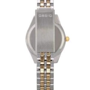 Women's White Dial Two Tone Base Metal