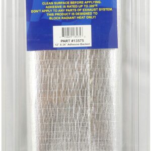 Thermo-Tec 13575 Adhesive Backed Aluminized Heat Barrier, 12" x 24"