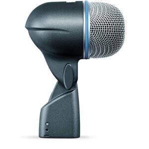 shure beta 52a kick drum microphone - supercardioid dynamic mic with high output neodymium element, locking stand adapter, durabl steel mesh grille and shock mount