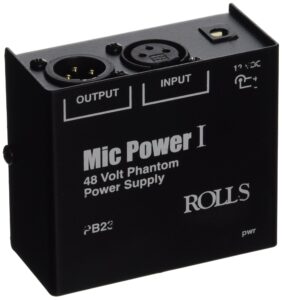 rolls, 1 phantom power adapter (pb23)