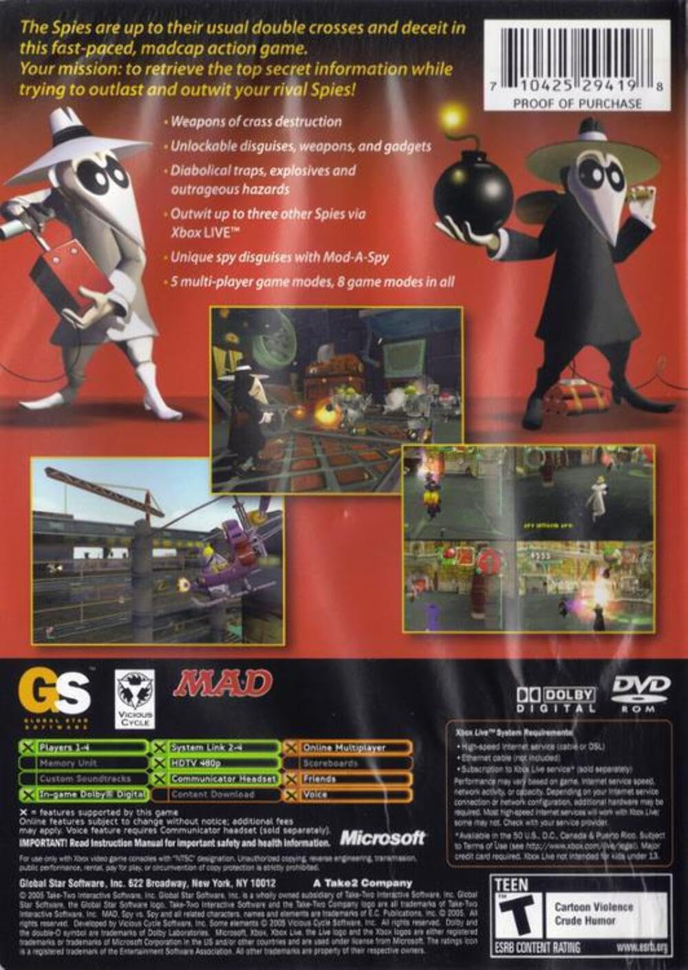 Spy vs Spy - Xbox