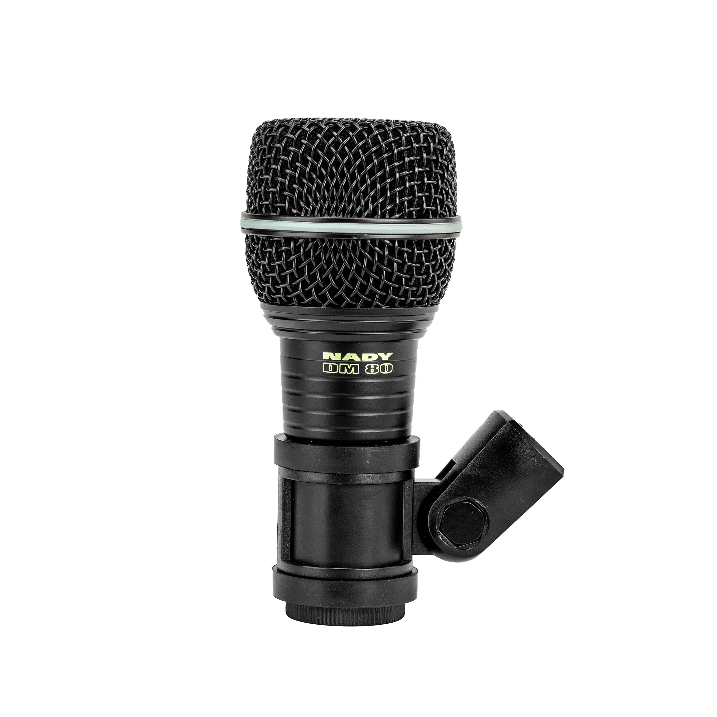 Nady DM-80 Dynamic Neodymium Cardioid Drum Microphone, 30Hz-15KHz Frequency Response