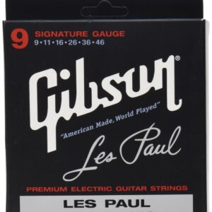 Gibson Les Paul Premium Electric Guitar Strings, Signature Gauge 9-46