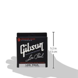 Gibson Les Paul Premium Electric Guitar Strings, Signature Gauge 9-46