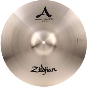 zildjian a series medium-thin crash cymbal - 18 inches