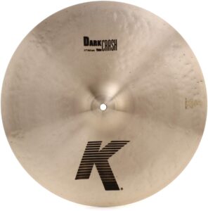 zildjian k series dark crash cymbal - 17 inches thin