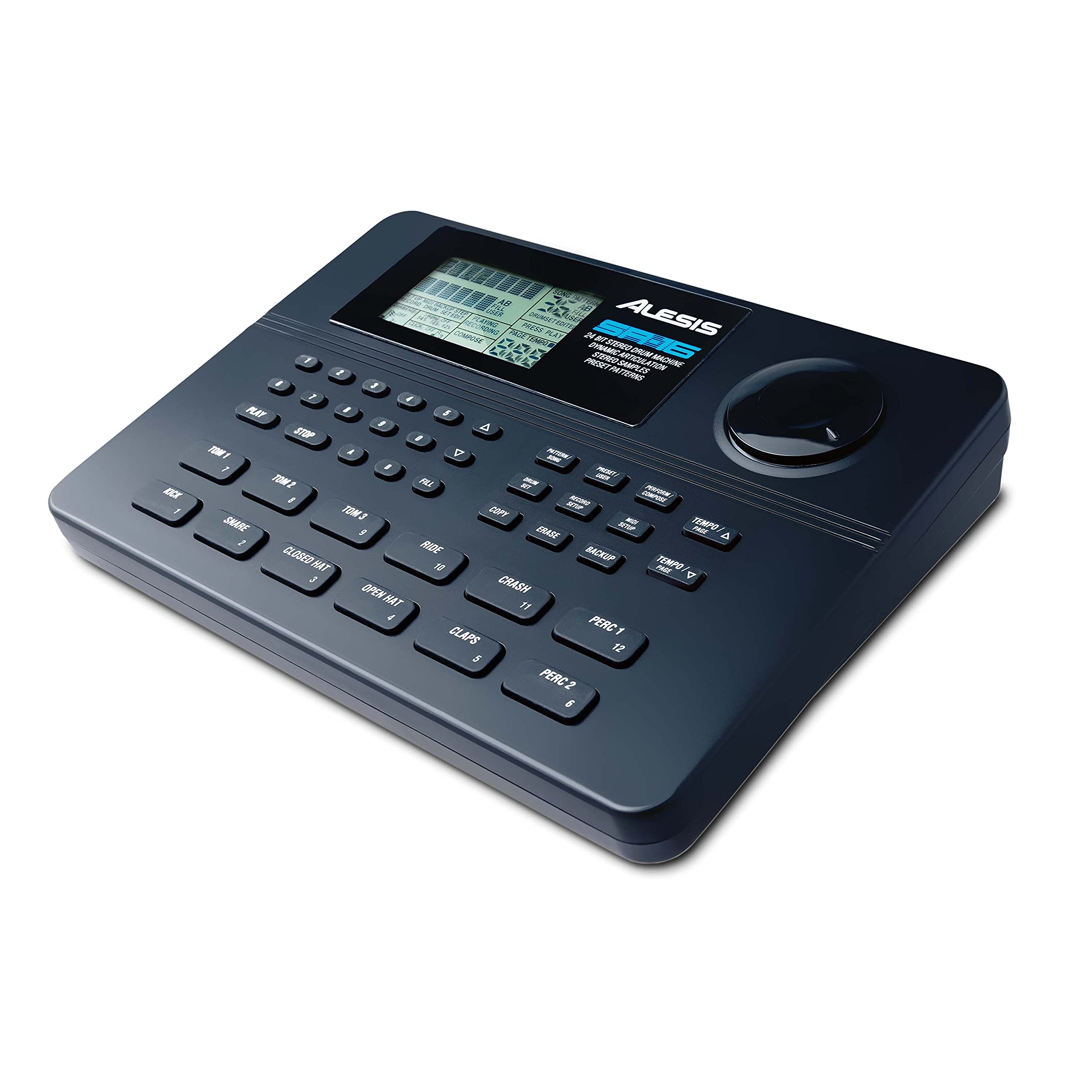 Alesis SR-16 - Studio-Grade Standalone Drum Machine With On-Board Sound Library, Performance Driven I/O and In-Built Effects