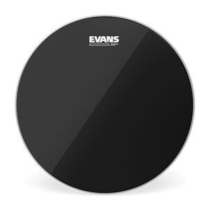 evans resonant black drumhead, 12 inch