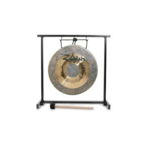 avedis zildjian company 12" traditional gong table-top stand set