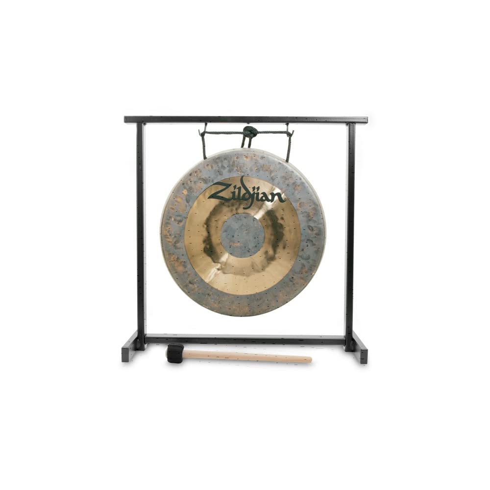 Avedis Zildjian Company 12" Traditional Gong Table-Top Stand Set