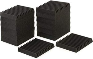 auralex 2 inches studiofoam wedgies 1 x1 footacoustic panel 24-pack - charcoal