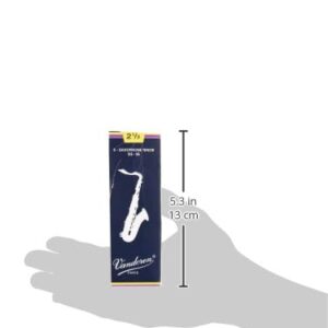 Vandoren SR2225 Tenor Sax Traditional Reeds Strength 2.5; Box of 5