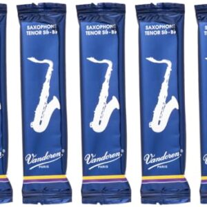 Vandoren SR2225 Tenor Sax Traditional Reeds Strength 2.5; Box of 5