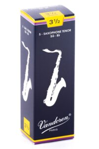 vandoren sr2235 tenor sax traditional reeds strength 3.5; box of 5