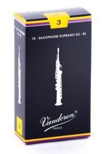 vandoren sr203 soprano sax traditional reeds strength 3; box of 10