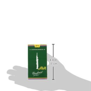 Vandoren SR3025 Soprano Sax JAVA Reeds Strength 2.5; Box of 10