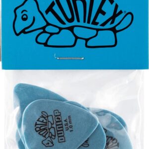 DUNLOP 1.0mm Blue Guitar Pick-12 Pack Tortex Standard (418P1.0)