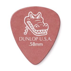 dunlop 417p.58 gator grip, red, .58mm, 12/player's pack, .58mm | red, 12 pack