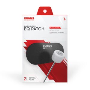 Evans EQ Double Pedal Patch, Black Nylon,EQPB2