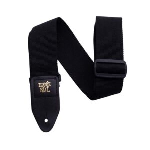 ernie ball polypro guitar strap, black (p04037)