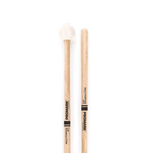 Pro Mark ProMark Drum Mallet - Multi-Purpose Felt Mallet - Soft Felt - For Use with Timpani, Concert Toms and Cymbals - Shira Kashi Oak Handle for Weight - Gradual Taper for Quick Motion - 1 Pair